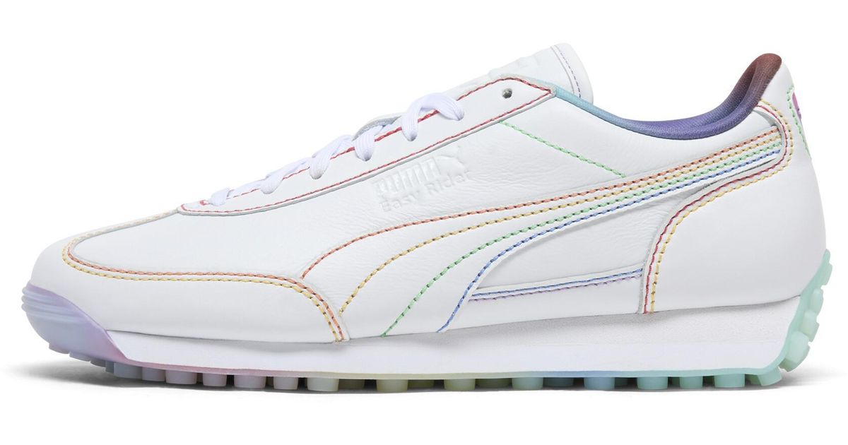 PUMA Easy Rider Pride Flag Sneakers in White | Lyst