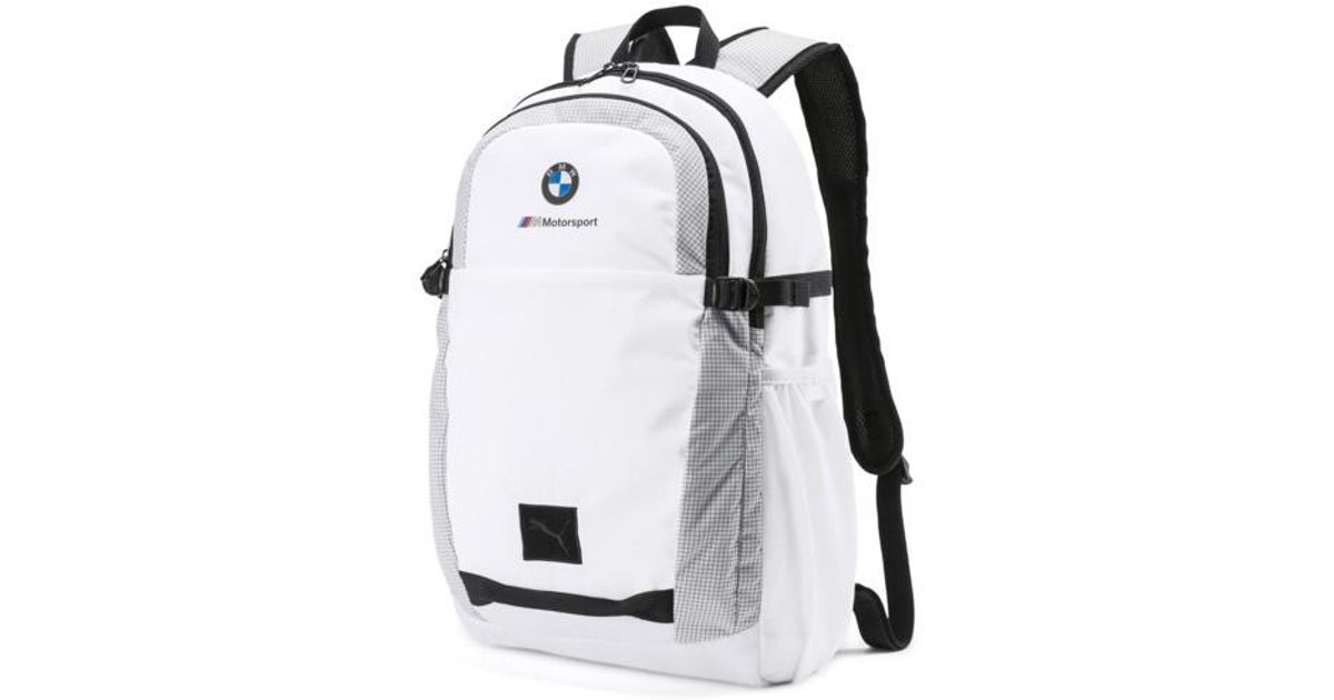 PUMA Bmw M Motorsport Backpack in White | Lyst