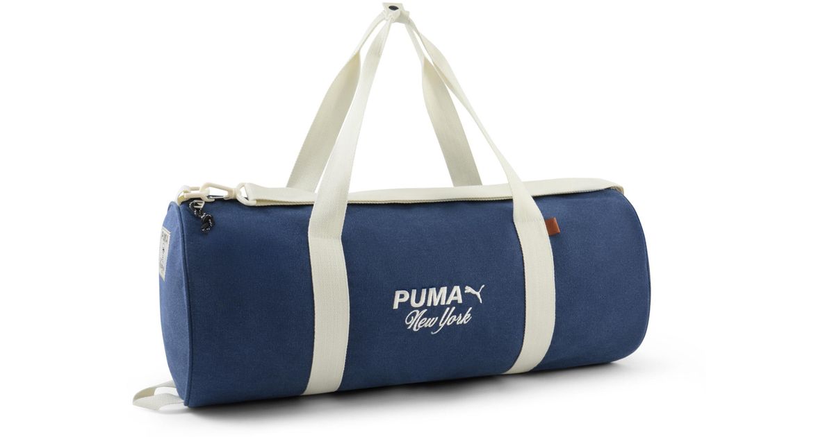 PUMA Lorimer Canvas Duffel Bag in Blue | Lyst