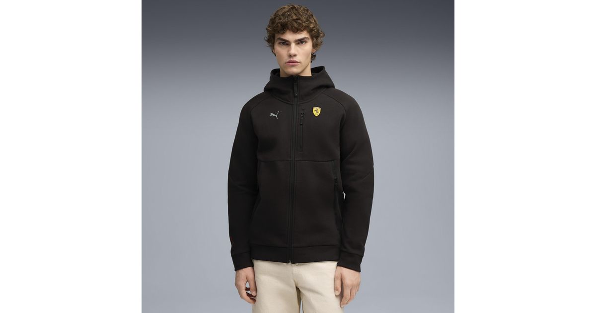 PUMA Scuderia Ferrari Tech Zip-Up Motorsport Sweat Jacket in Black for ...