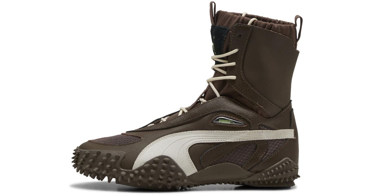 PUMA Mostro Mid Mid-Top Sneakers in Brown | Lyst