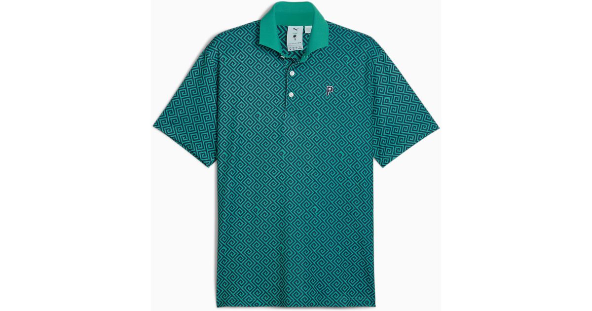 PUMA X Palm Tree Crew Resort Polo Shirt, Dark in Green for Men | Lyst UK