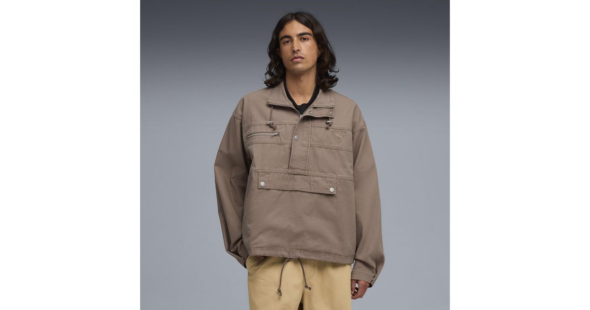PUMA X Represent Jacket in Brown for Men | Lyst