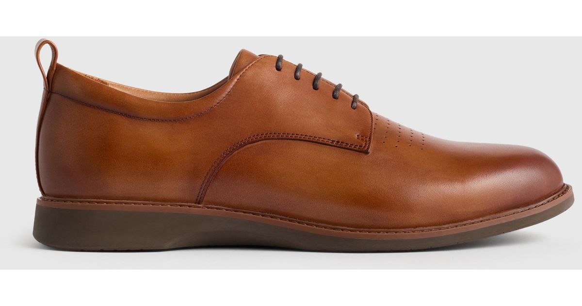 Quince Hybrid Italian Leather Derby in Brown for Men | Lyst