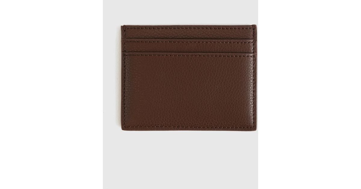 Quince Italian Leather Slim Card Case in Brown | Lyst