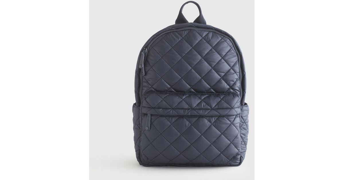 Quince Transit Quilted Commuter Backpack, Nylon in Blue | Lyst