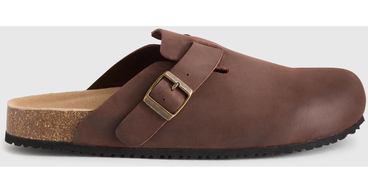 Quince Water Repellent Clog Mule, Leather in Brown for Men | Lyst