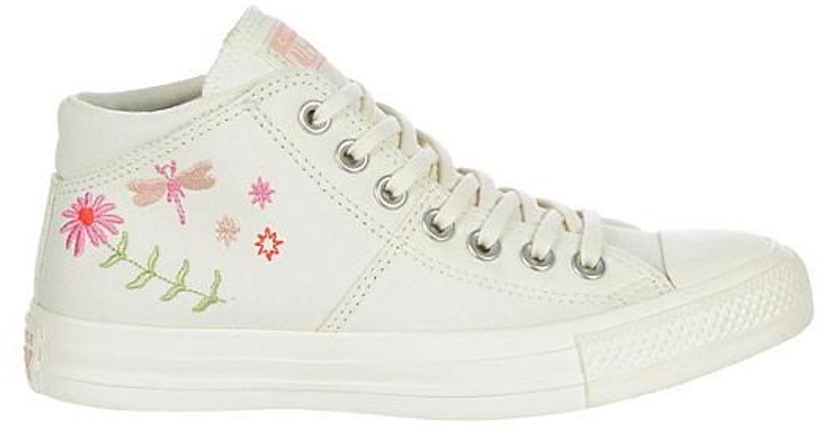 Converse Chuck Taylor All Star Madison Mid Top Sneaker in White | Lyst