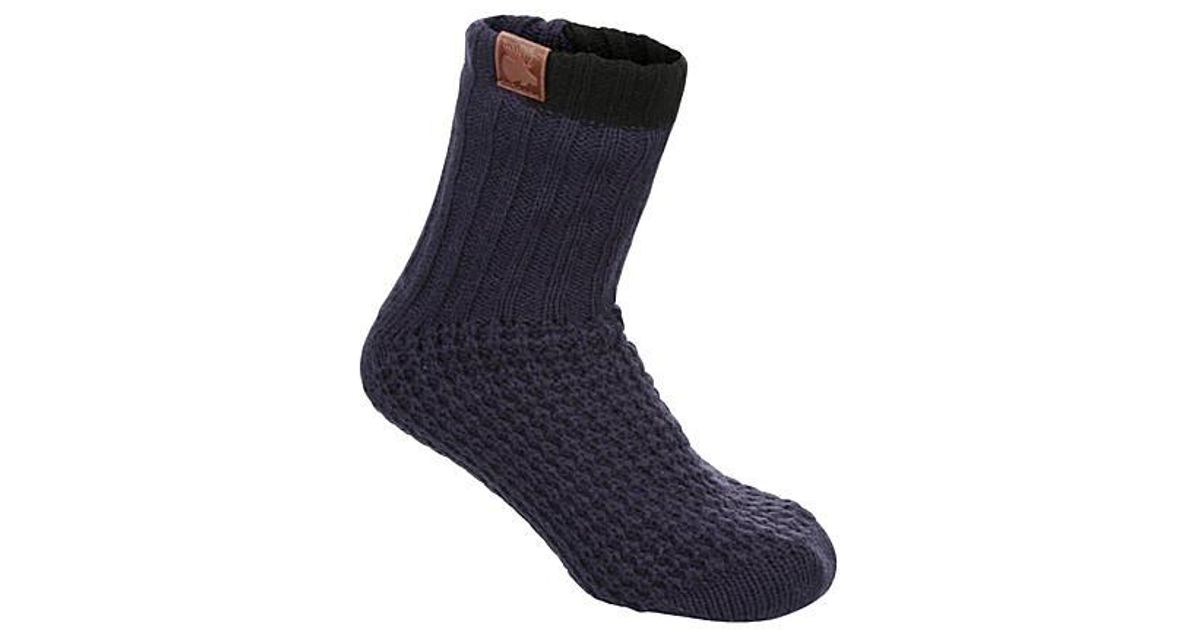 FireSide Stocking Tab Maritime Crew Socks 1 Pair in Blue for Men | Lyst