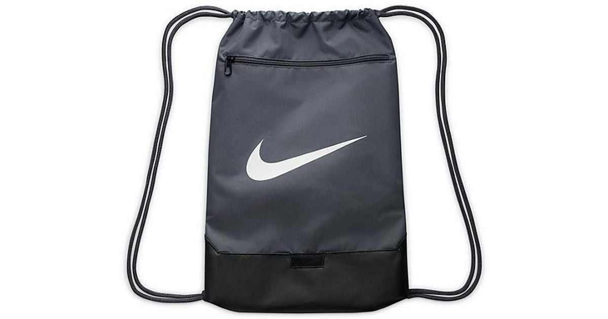 Nike Brasilia 9.5 Drawstring Bag Backpack in Black | Lyst