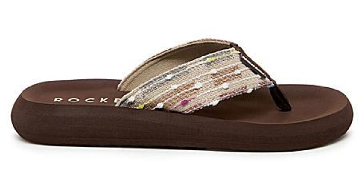 Rocket Dog Spotlight Flip Flop Sandal in Brown | Lyst