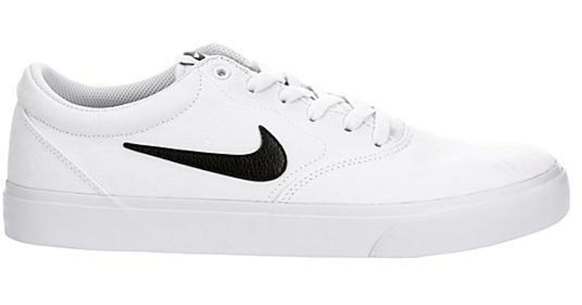 Nike Sb Charge Low Sneaker in White for Men | Lyst