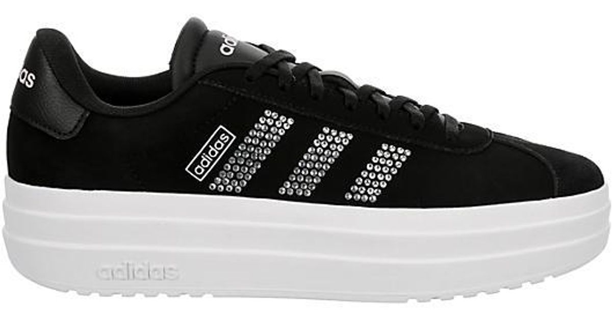 adidas VL Court Bold Platform Sneakers in Black | Lyst