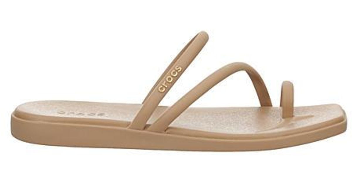 Crocs™ Miami Toe Loop in Brown | Lyst