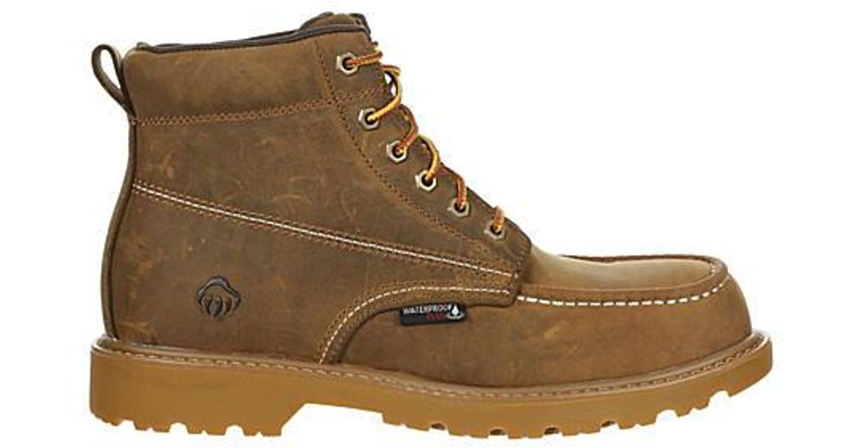 Wolverine Floorhand Moc Steel Toe Work Boot in Brown for Men | Lyst