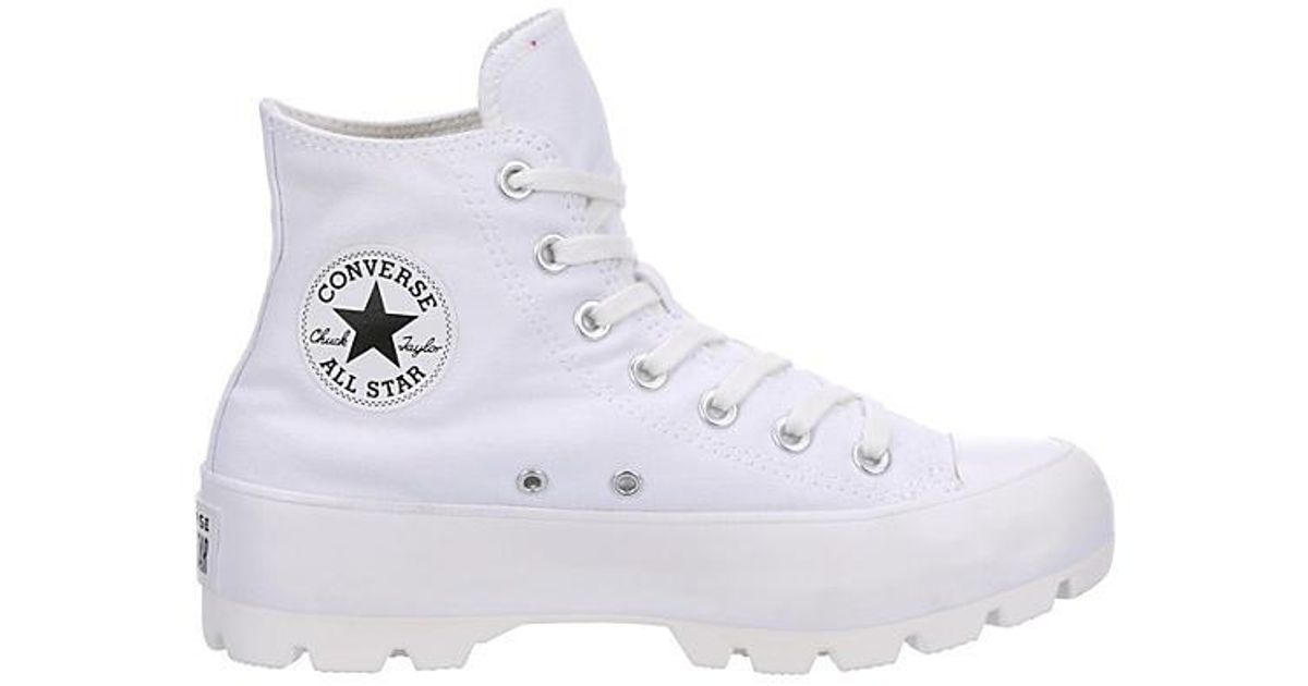Converse Chuck Taylor All Star Lugged High Top Sneaker in Black | Lyst