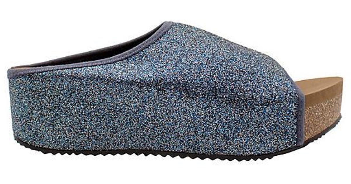 Volatile Festina Wedge Sandal in Blue | Lyst