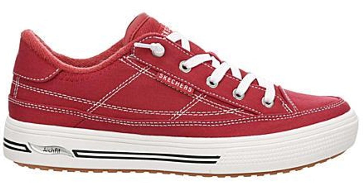 Skechers Arch Fit Arcade Arcata Sneaker in Red | Lyst