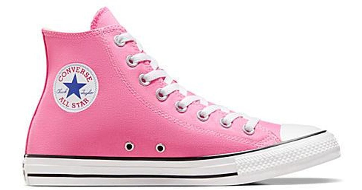 Converse Chuck Taylor All Star High Top Sneaker in Pink | Lyst