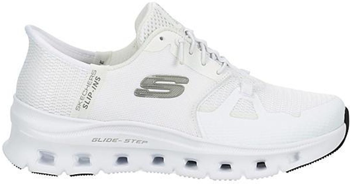 Skechers Slip-Ins Glide Step Pro Running Shoe in White | Lyst