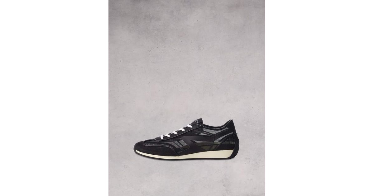 Rag & Bone Slim Retro Runner Mesh Sneaker Sneakers in Black | Lyst