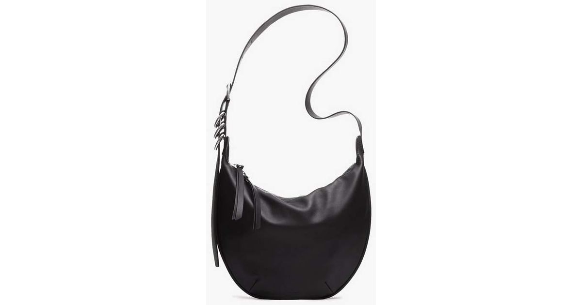 Rag & Bone Mercer Medium Leather Hobo Bag in Black | Lyst