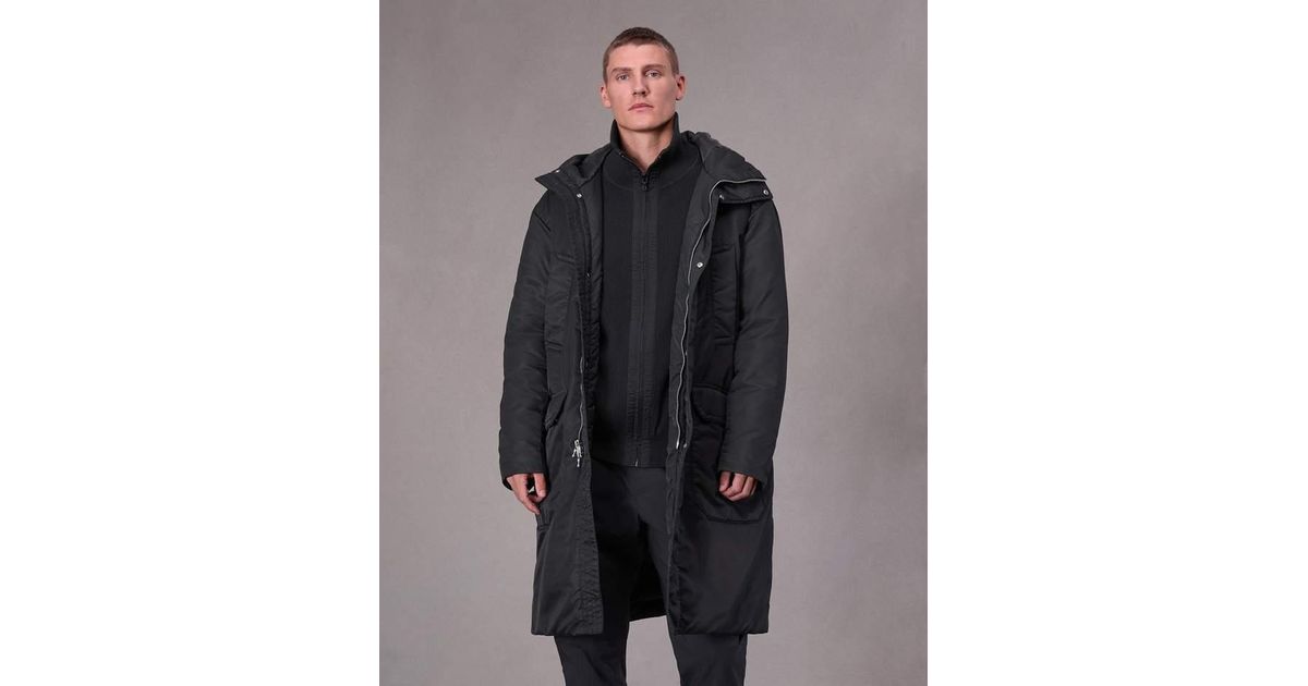 Rag & Bone Clint Duffle Coat in Gray for Men | Lyst