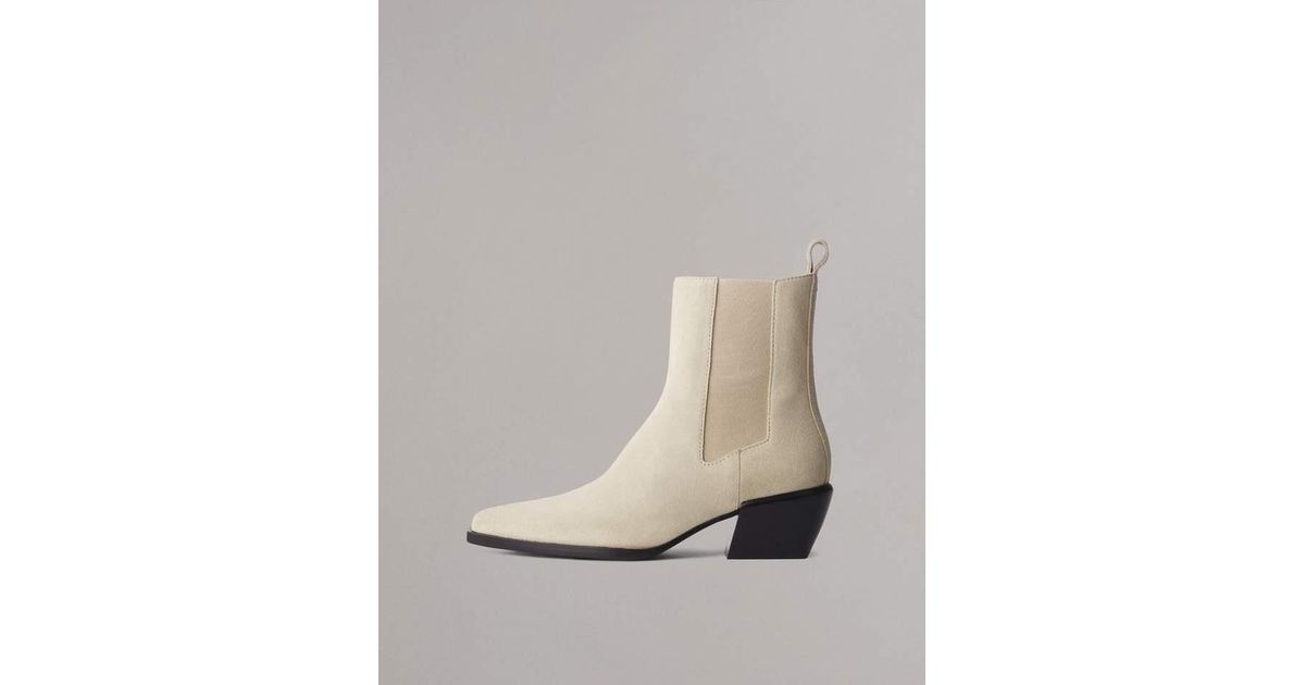 Rag & Bone Footwear > Boots Joni Suede Chelsea Boot Boots in Natural | Lyst