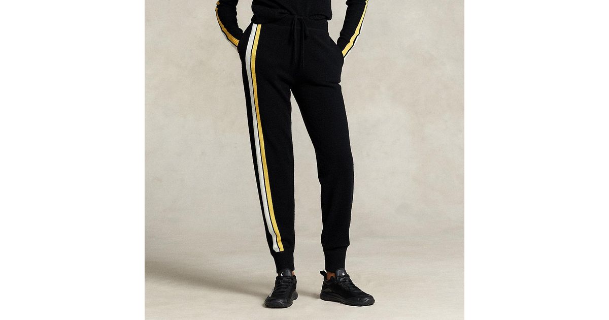 Polo Ralph Lauren Striped Wool-cashmere Joggers | Lyst Polo Ralph Lauren Striped Wool-cashmere Joggers | Lyst