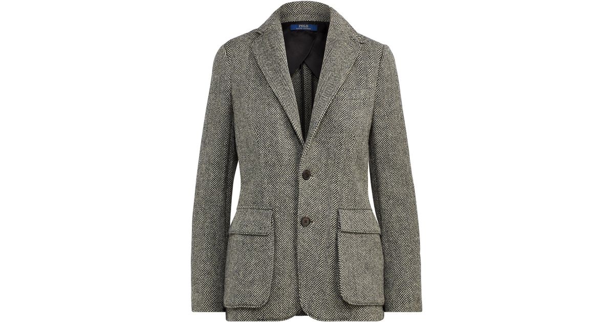 Polo Ralph Lauren Herringbone Tweed Blazer Lyst