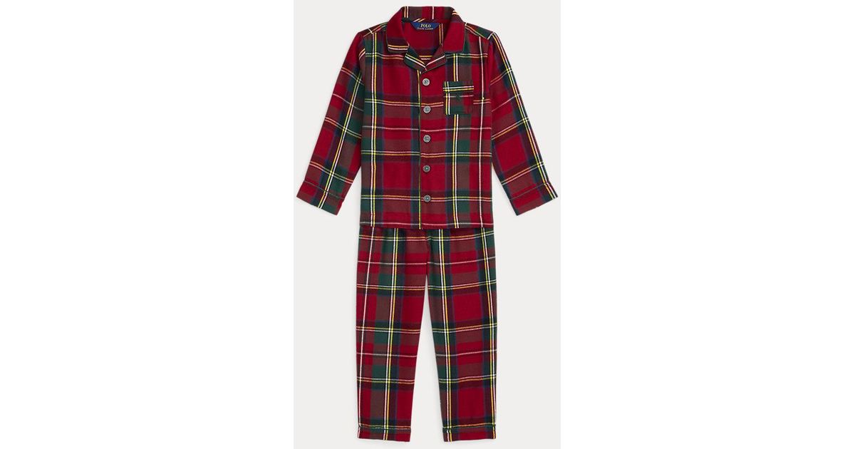 Polo Ralph Lauren Ralph Lauren Boy's Plaid Twill Sleep Set in Red for ...
