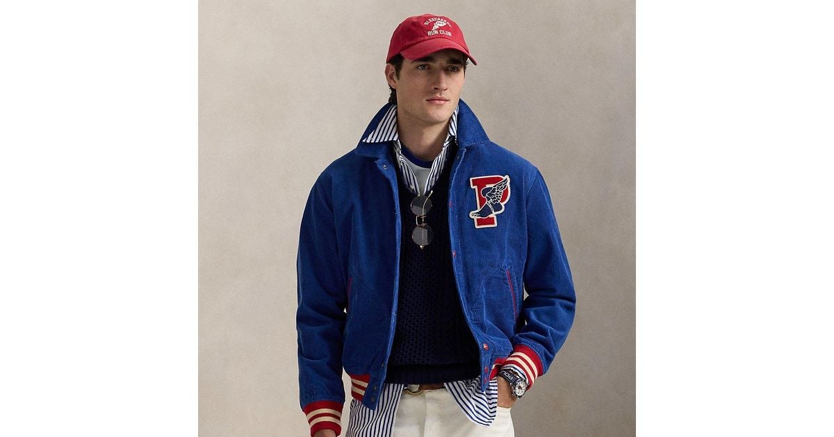 Polo Ralph Lauren P-Wing Corduroy Jacket in Blue for Men | Lyst UK