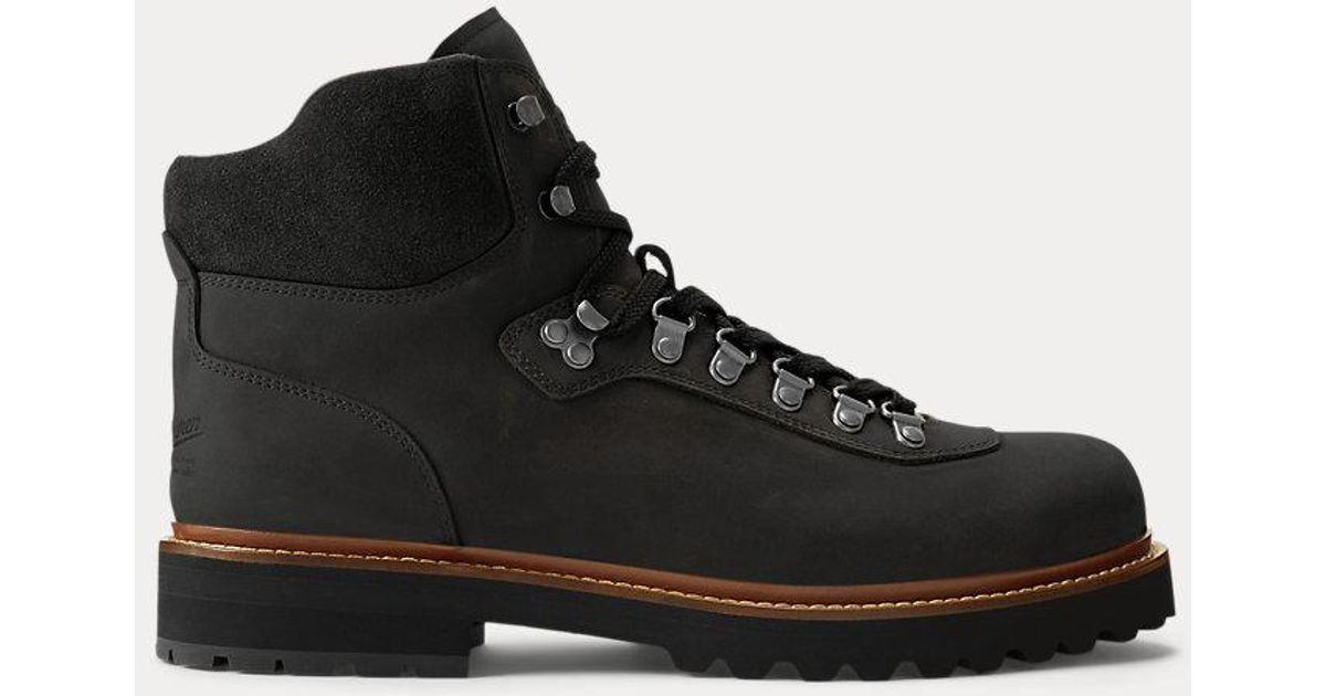Polo Ralph Lauren Alpine Leather Trail Boot in Black for Men | Lyst UK