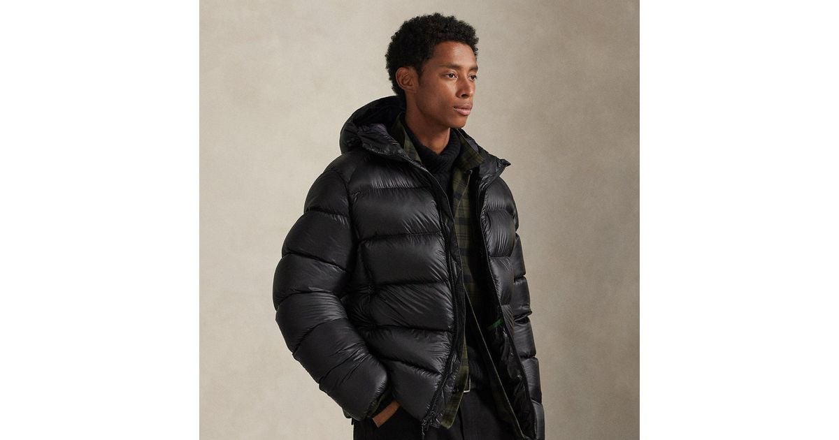 Ralph Lauren The Hawthorne Packable Down Jacket in Black for Men | Lyst