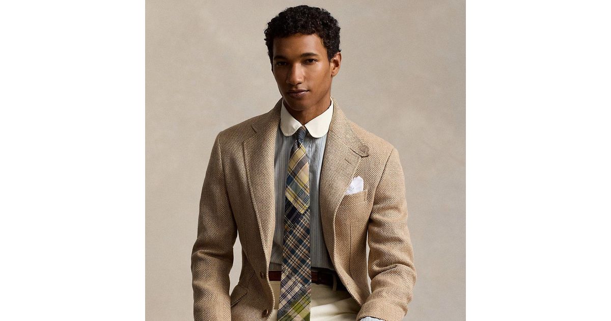 Ralph Lauren The Rl67 Linen Twill Jacket in Brown for Men | Lyst UK