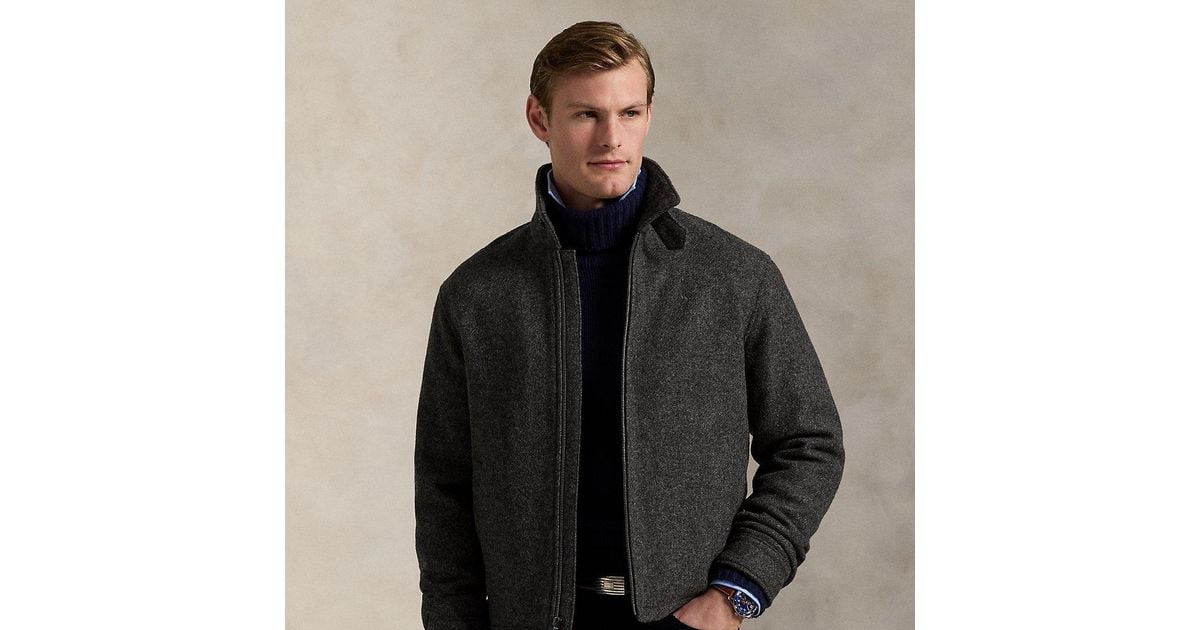 Ralph Lauren The Langdon Wool Jacket in Black for Men | Lyst