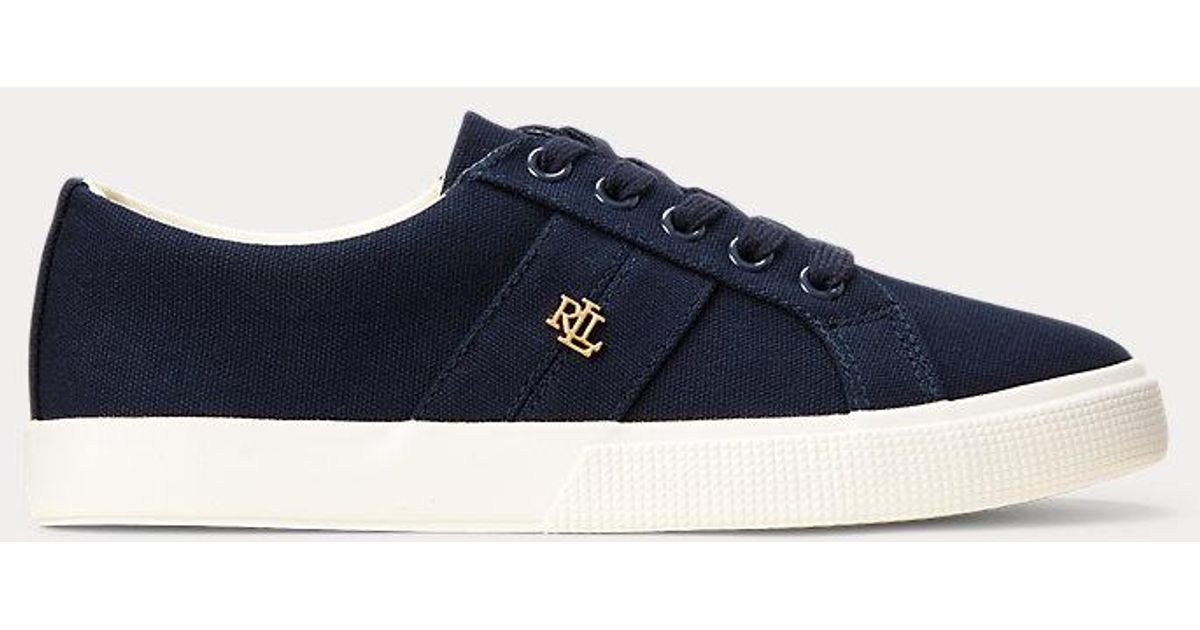 Ralph Lauren Ralph Lauren Janson Ii Canvas Sneaker in Blue | Lyst