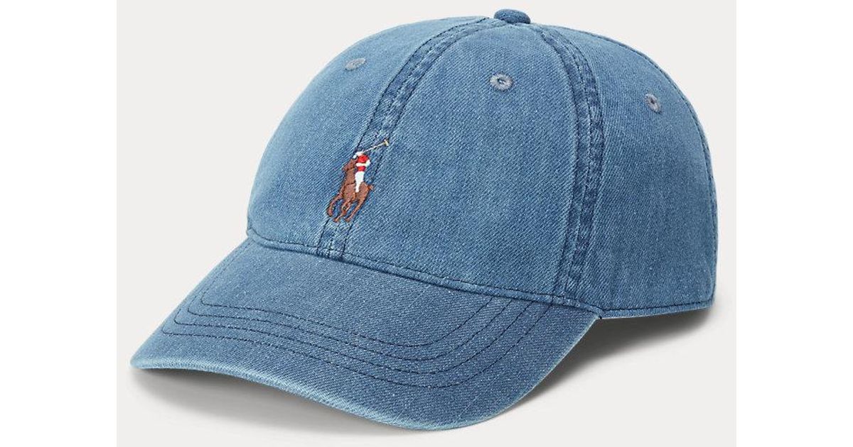 Polo Ralph Lauren Denim Ball Cap in Blue | Lyst UK