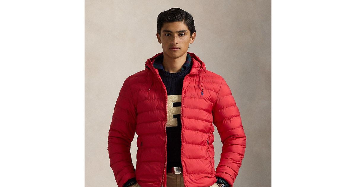 Ralph Lauren The Colden Packable Hooded Jacket in Red for Men | Lyst