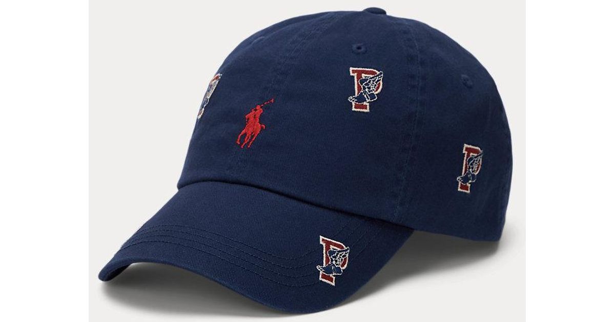 Ralph Lauren P-wing Twill Ball Cap in Blue for Men | Lyst