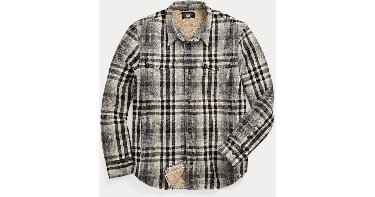 Ralph Lauren Ralph Lauren Fleece-lined Plaid Twill Overshirt in ...