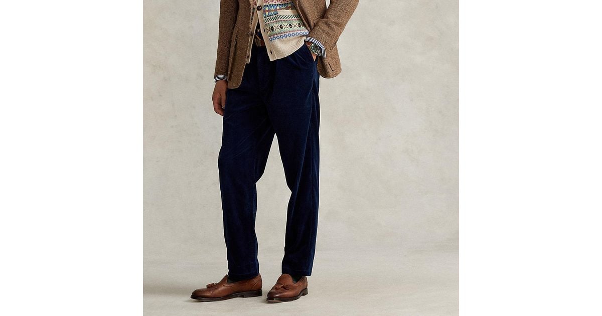 Polo Ralph Lauren Whitman Relaxed Fit Corduroy Trouser in Blue for Men ...