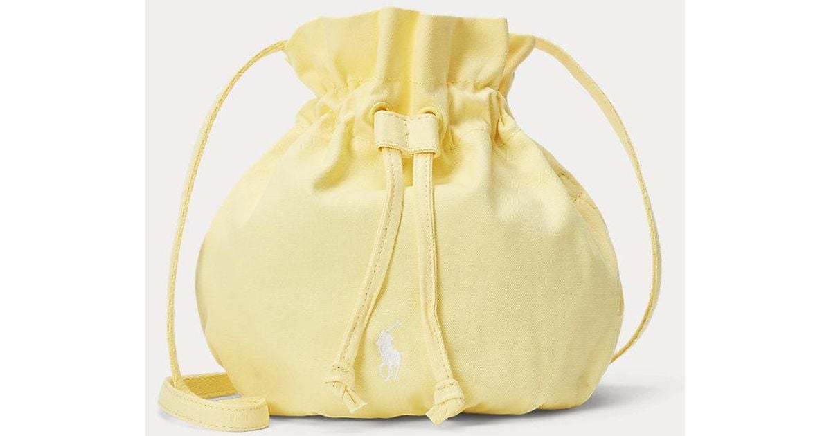 Polo Ralph Lauren Ralph Lauren Girl's Big Pony Canvas Drawstring Bucket ...
