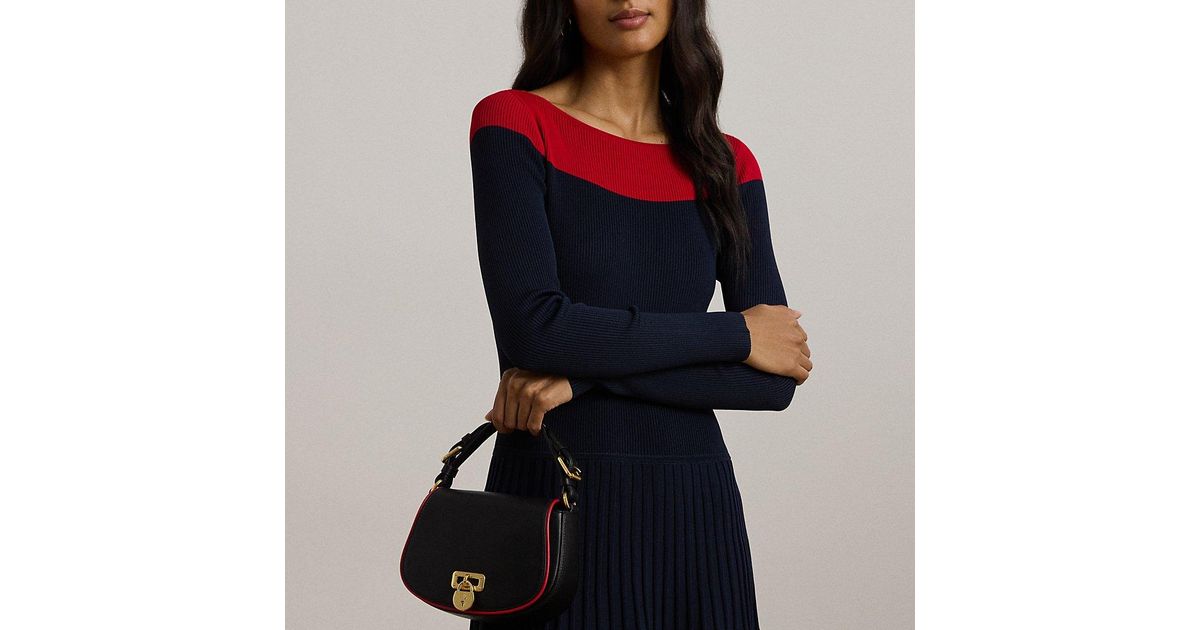 Ralph Lauren Ralph Lauren Two-tone Medium Tanner Crossbody Bag in Blue ...