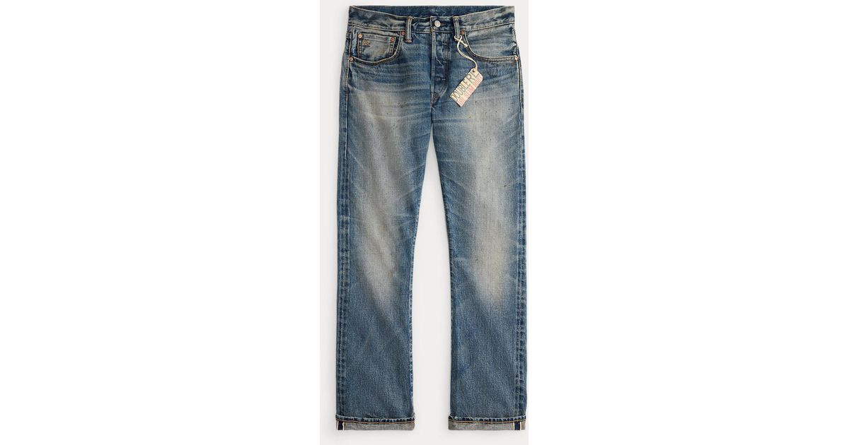 RRL Slim Boot Briarfield Selvedge Jean in Blue for Men | Lyst UK