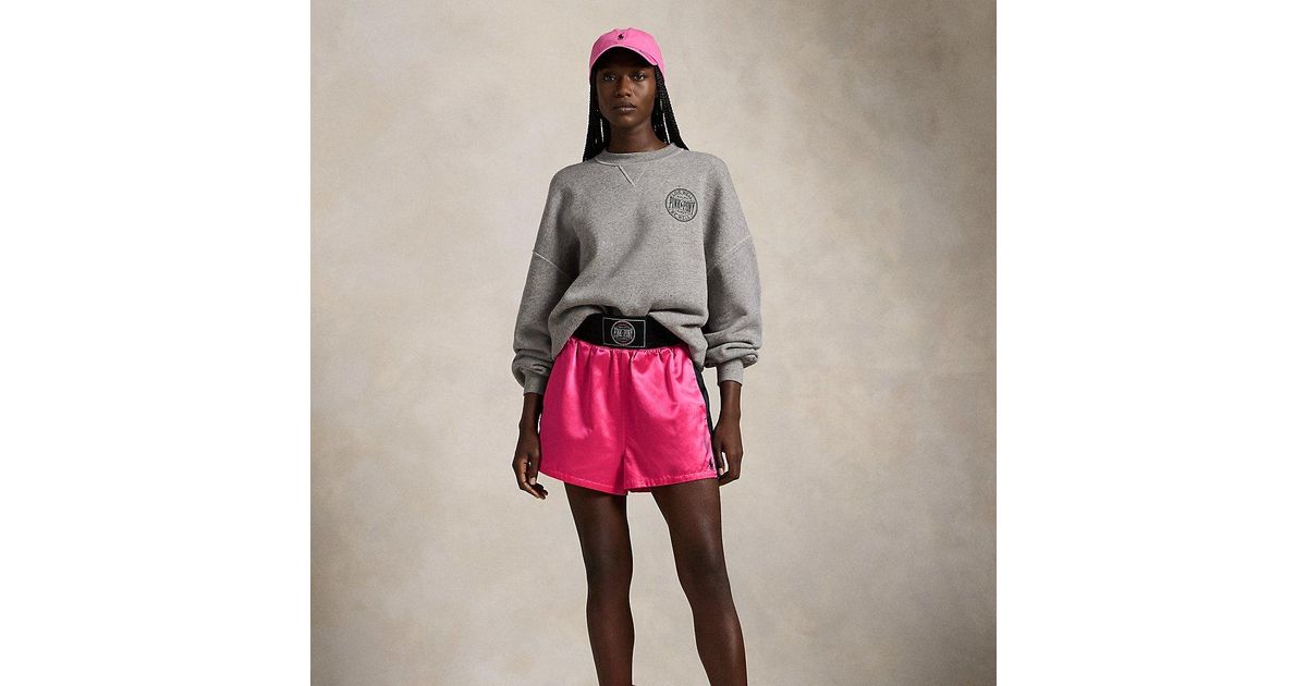 Polo Ralph Lauren Pink Pony Satin Boxing Short | Lyst