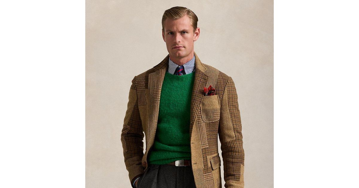 Ralph Lauren Polo Tailored Patchwork Sport Coat in Green for Men | Lyst