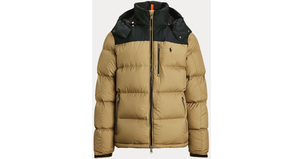Polo Ralph Lauren The Gorham Colour-Blocked Down Jacket in Green for ...