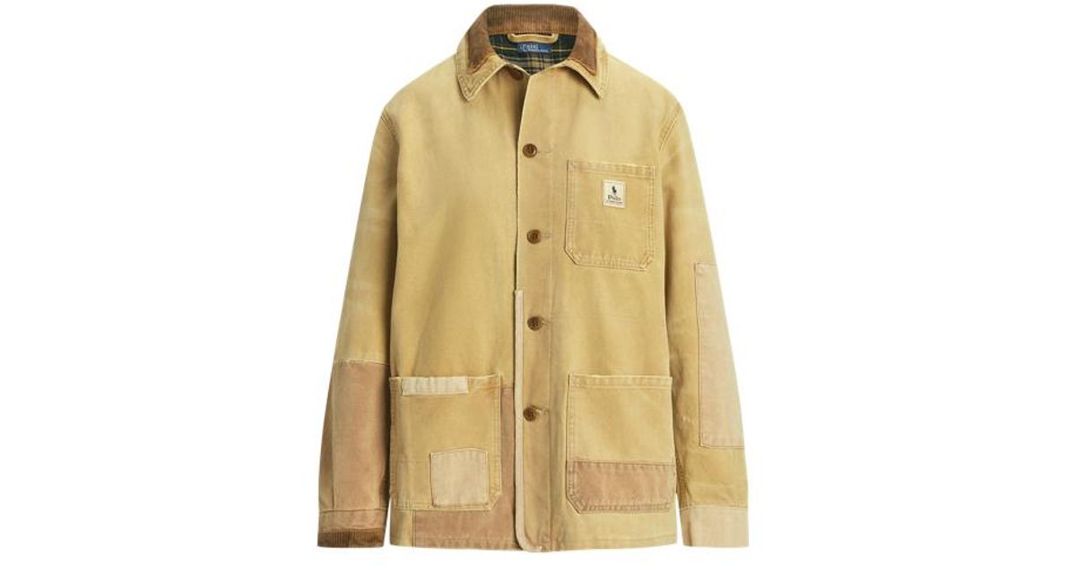 Polo Ralph Lauren Patchwork Chore Jacket in Metallic | Lyst UK