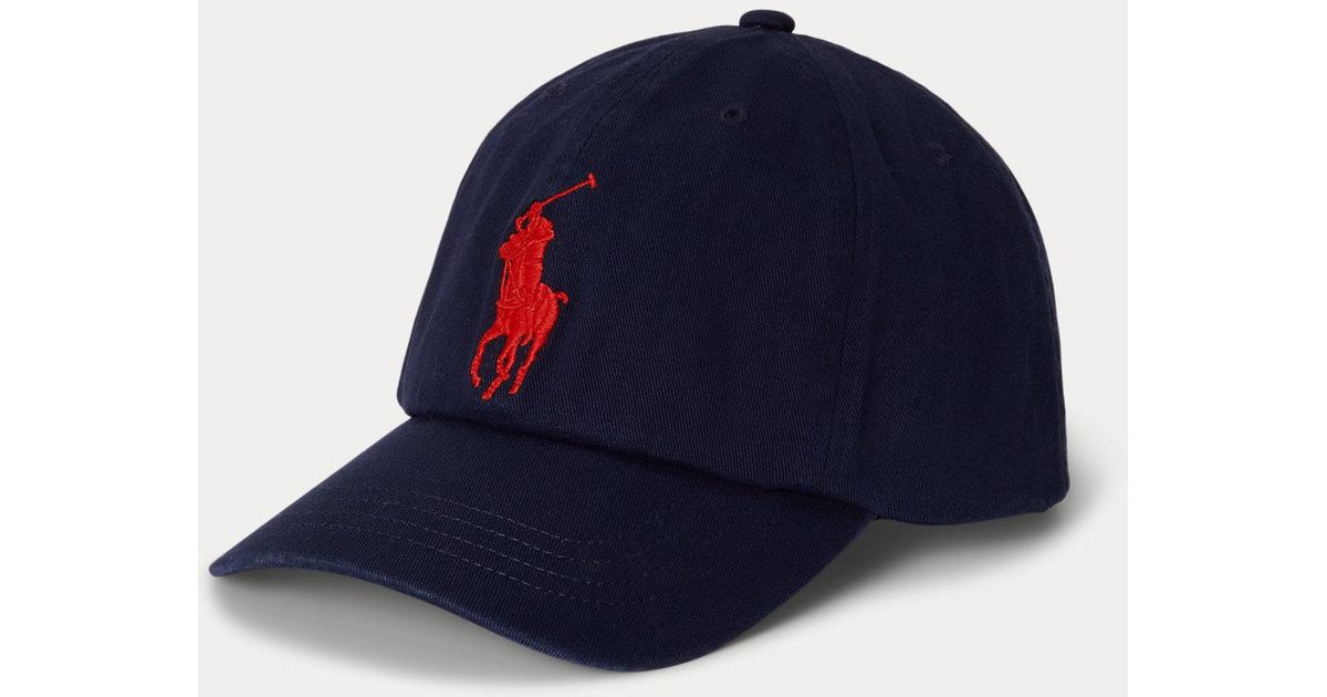 Polo Ralph Lauren Ralph Lauren Big Pony Cotton Twill Ball Cap in Blue ...
